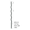 2.2.3 Plain Wavy Bar Iron Baluster Versatile | House of Forgings