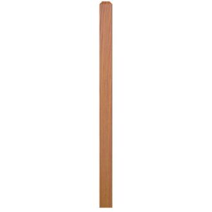 3-1/2" Chamfered Top Blank Newel - 48-58" Wooden | House of Forgings