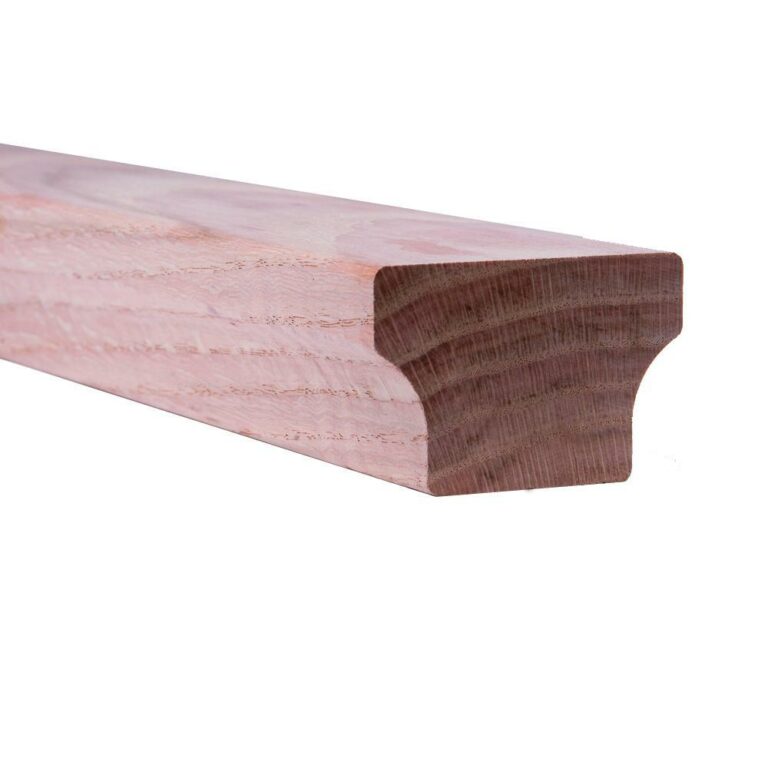 6084 Modern Wooden Handrail - White Oak | House of Forgings