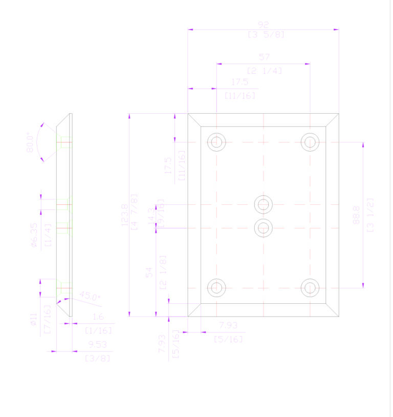 7033-C - Chamfered Rosette - Cheap Stair Parts