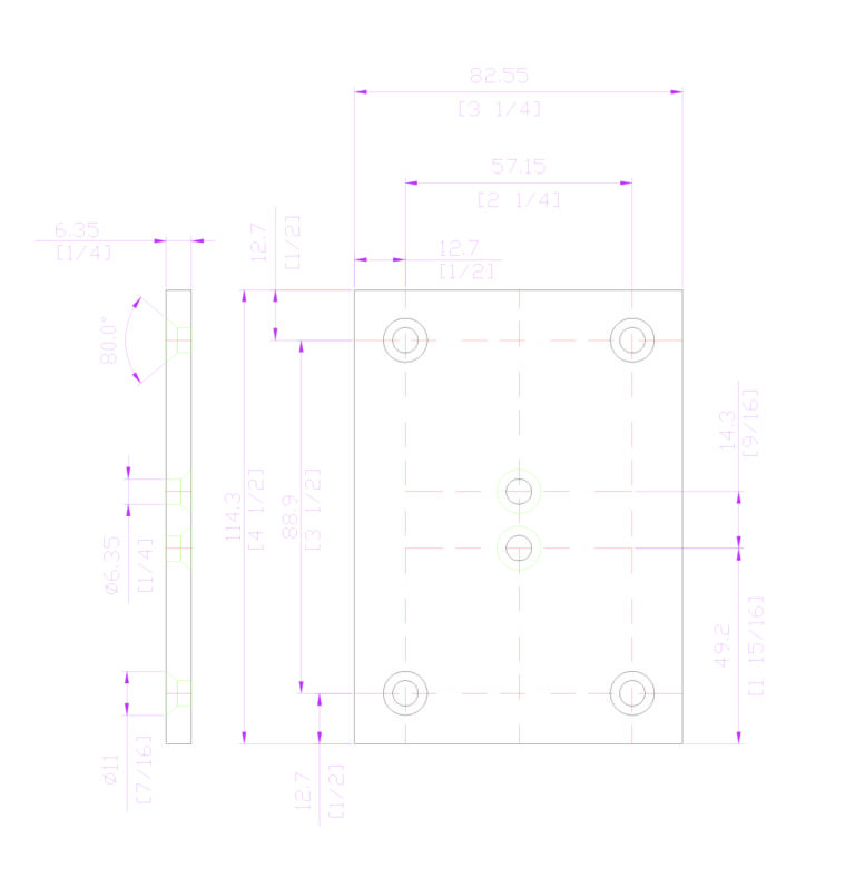 7033-F Flat Rosette - 3-1/4" x 4-1/2" Satin Black | House of Forgings