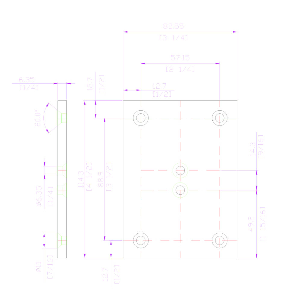 7033-F Flat Rosette - 3-1/4" x 4-1/2" Satin Black | House of Forgings