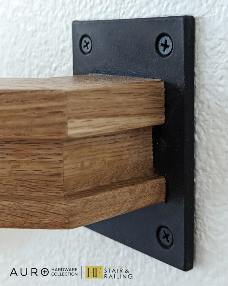 7033-F Flat Rosette - 3-1/4" x 4-1/2" Satin Black | House of Forgings