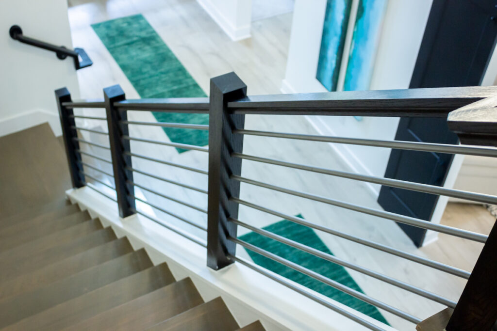 6084 Modern Wooden Handrail - Red Oak | House of Forgings