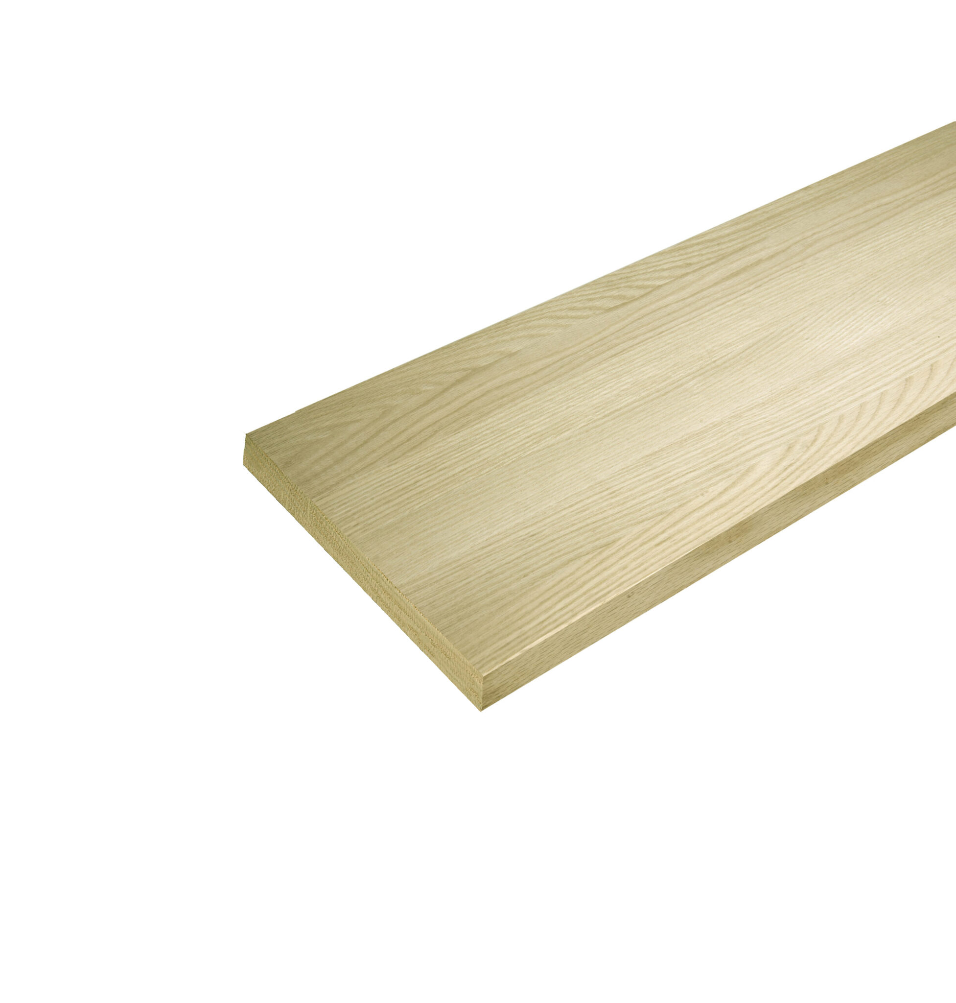 White Oak - 1in. x 11-1/2 in. Square Nose Stair Tread - Cheap Stair Parts