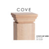 Cove CAP-4000 Cap for 3-1/4" Newels - 2-1/2" x 4-5/8" | House of Forgings
