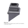 16.3.36 Round Hole Angled Base Shoe with Set Screw - Cheap Stair Parts