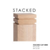 Stacked CAP-4000 Cap for 3-1/4" Newels - 2-1/4" x 3-1/4" | House of ...